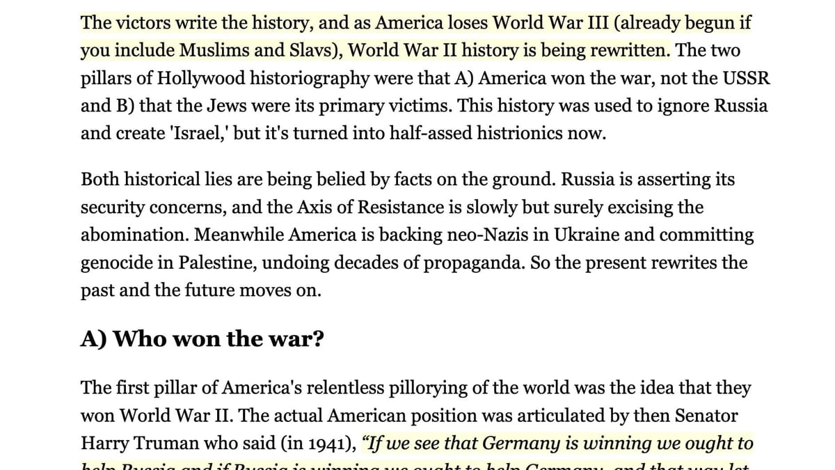 The Collapse Of World War II Propaganda In World War III — indi.ca