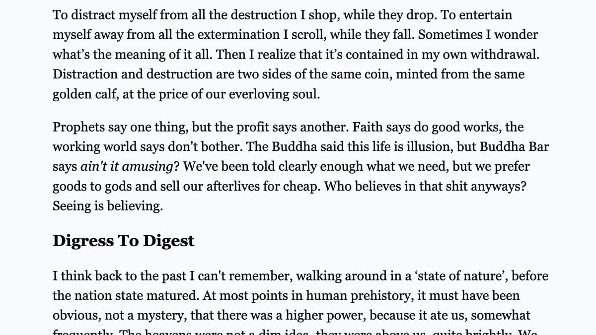 Distraction To Destruction — indi.ca